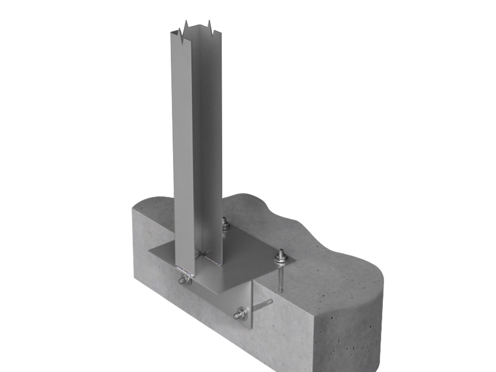 VEW1&2 Parapet Posts – GA Fixings